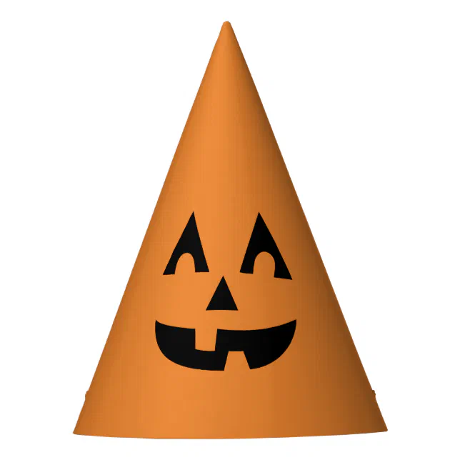 Cute Halloween Jack O Lantern Pumpkin Kids Party Hat | Zazzle