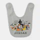 Cute Halloween Mickey and Friends Baby Bib | Zazzle