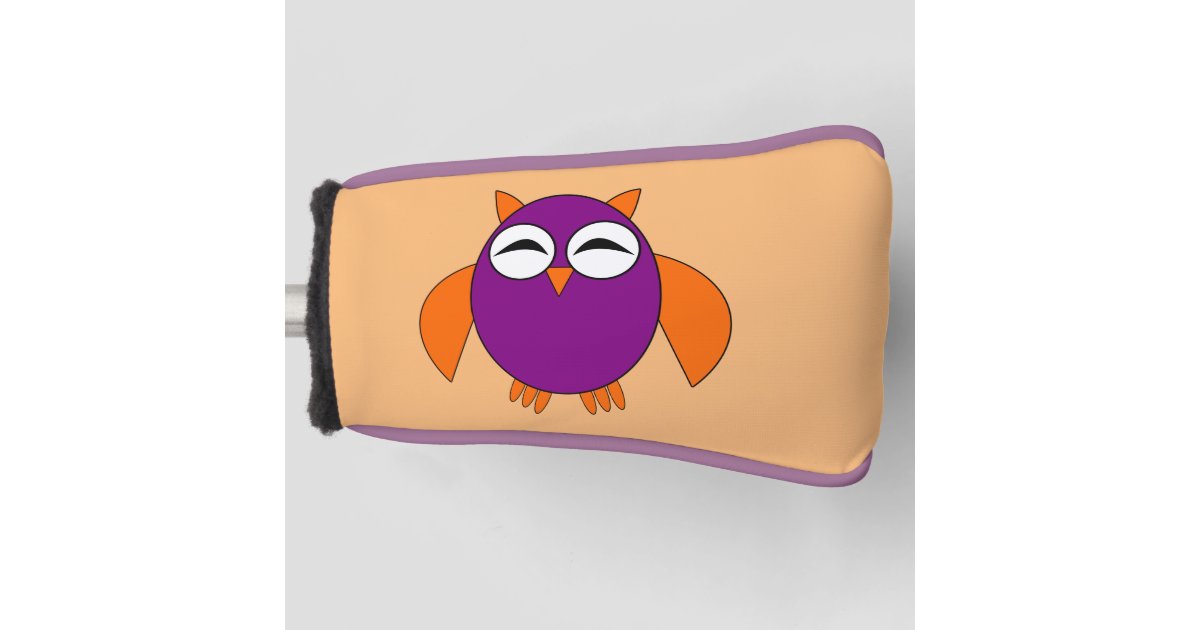 Cute Halloween Owl Golf Putter Cover | Zazzle