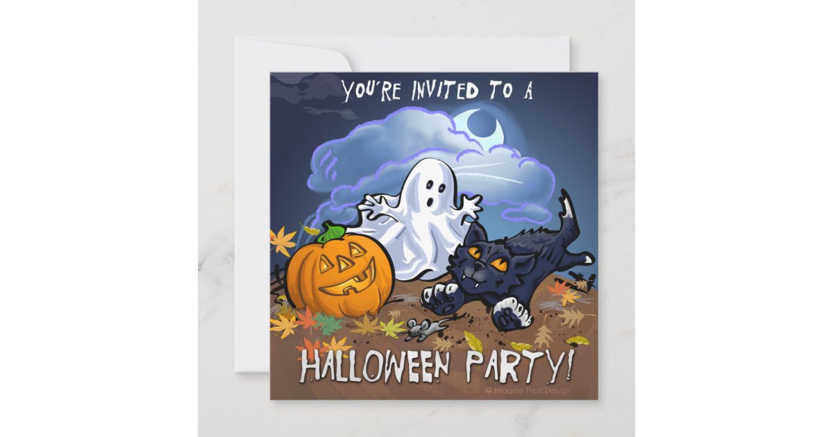 Cute Halloween Party Invitation | Zazzle
