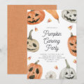 Cute Halloween Pumpkin Carving Party Invitation | Zazzle