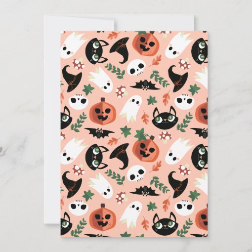 Cute Halloween Trunk or Treat Social Distance Invitation | Zazzle