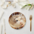 Cute Hamster Thanks for Being Awesome Paper Plates | Zazzle