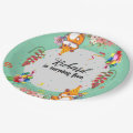 Cute Hamster Themed Kid's Birthday Party Paper Plates | Zazzle