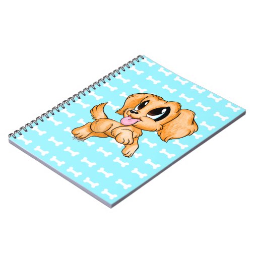 Cute Hand Drawn Golden Retriever Puppy Notebook | Zazzle