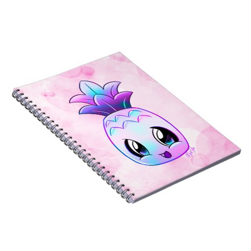 Cute Hand Drawn Tropical Purple Pineapple Notebook | Zazzle