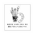 Cute Handmade Craft or Product Logo Made By Self-inking Stamp | Zazzle