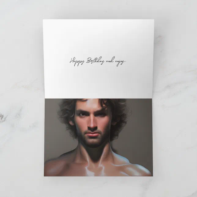 Cute Handsome Man Birthday Card | Zazzle