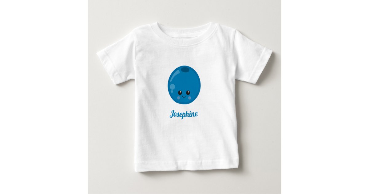 Cute Happy Blueberry Monogram | Zazzle