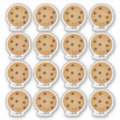 Cute Happy Chocolate Chip Cookie Sticker | Zazzle