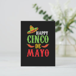 Cute Happy Cinco De Mayo Postcard | Zazzle