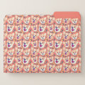 Cute Happy Corgi Dogs File Folder | Zazzle