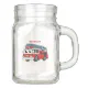 Cute happy fire engine cartoon mason jar | Zazzle