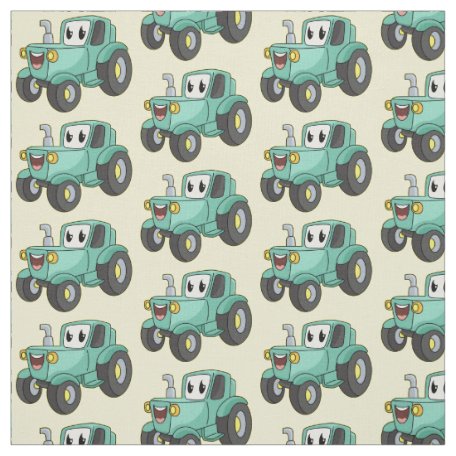 Farm Tractor Fabric | Zazzle