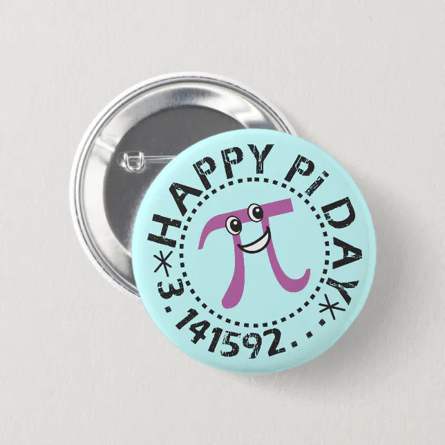 Cute Happy Pi Day © Button | Zazzle