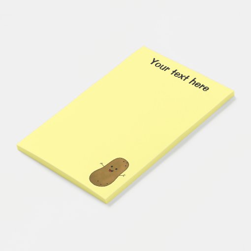 Cute Happy Potato Personalized Post-it Notes | Zazzle