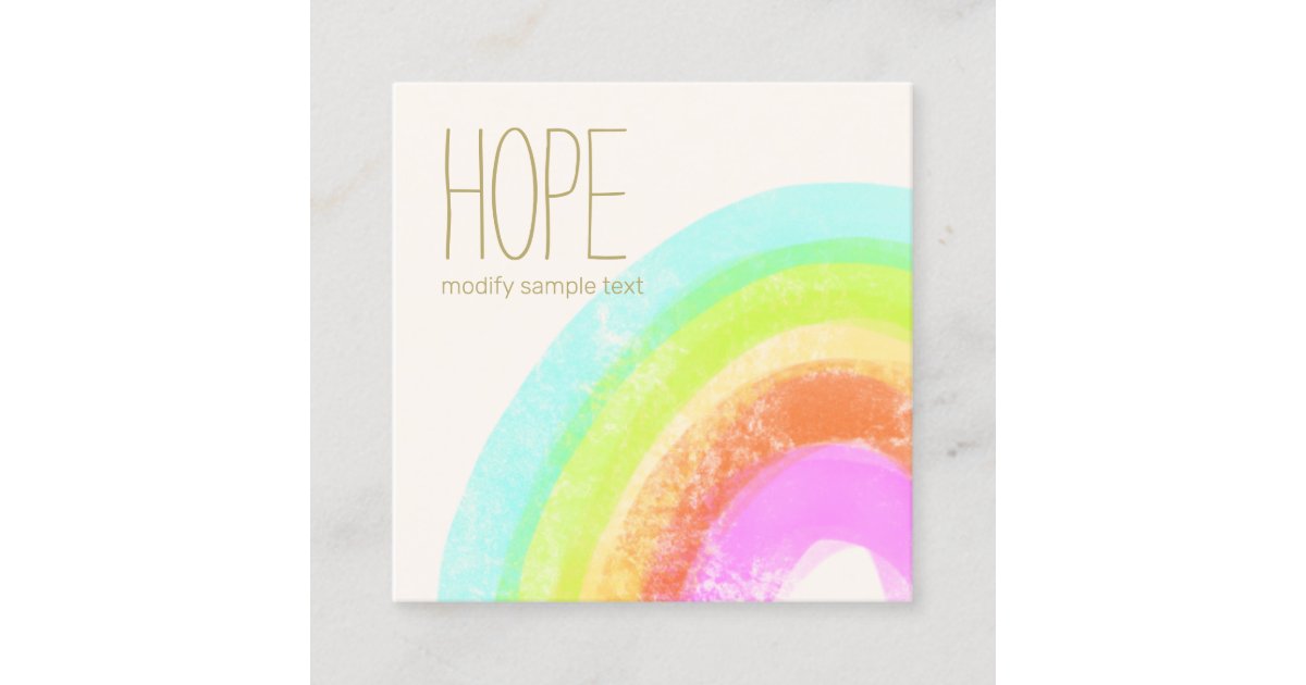 Cute Happy Rainbow Calling Card | Zazzle