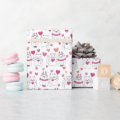Cute Happy Valentine's Day Cat Wrapping Paper | Zazzle
