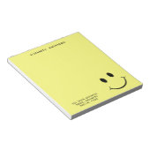 Cute Happy Yellow Face Personalized Address Notepad | Zazzle