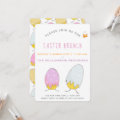 Cute Hatched Chicks in Easter Eggs - Easter Brunch Invitation | Zazzle