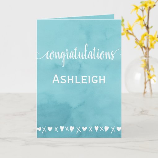 Cute Heart Graduation Congratulations Card | Zazzle
