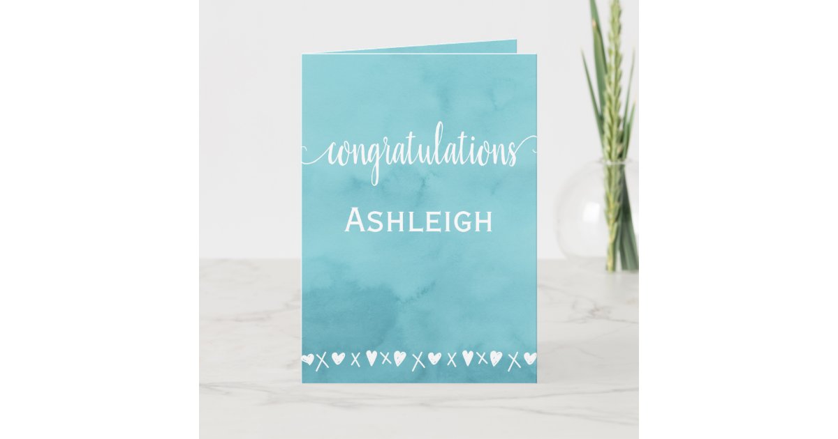 Cute Heart Graduation Congratulations Card | Zazzle