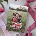 Cute HEART LOVE YOU MOM Mother's Day Photo Card | Zazzle