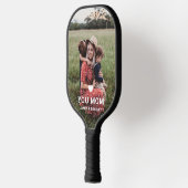 Cute HEART LOVE YOU MOM Mother's Day Photo Pickleball Paddle | Zazzle