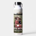 Cute Heart Love You Mom Mother's Day Photo Water Bottle | Zazzle