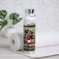 Cute Heart Love You Mom Mother's Day Photo Water Bottle | Zazzle