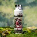 Cute Heart Love You Mom Mother's Day Photo Water Bottle | Zazzle