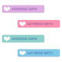Cute Heart Purple Blue Labels | Zazzle