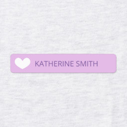 Cute Heart Purple Blue Labels | Zazzle