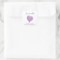 Cute heart square sticker | Zazzle