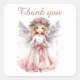 Cute Heavenly Angel thank you Square Sticker | Zazzle