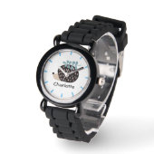 Cute Hedgehog Custom Name Personalized Kids Watch | Zazzle