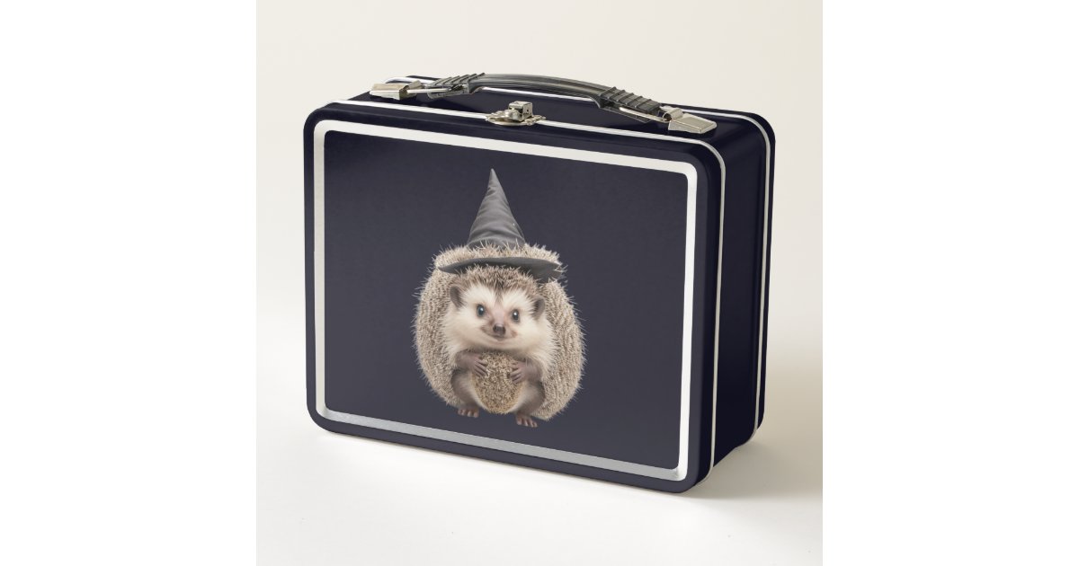 Cute hedgehog metal lunch box | Zazzle