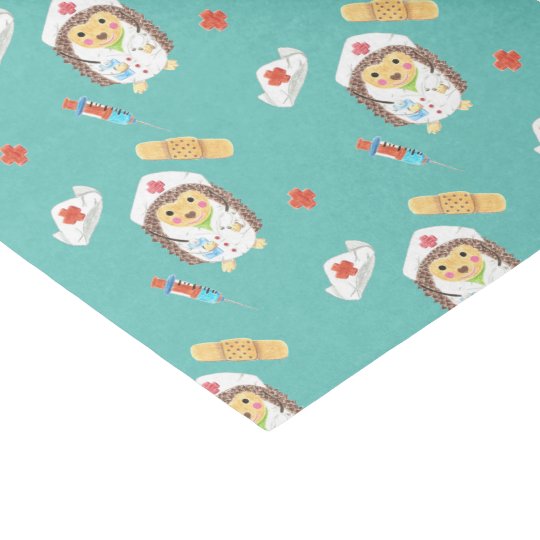 Cute hedgehog pattern tissue paper | Zazzle.com