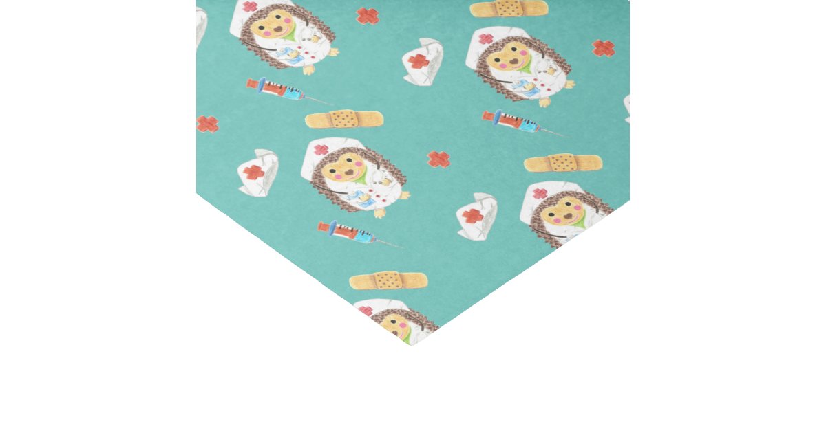 Cute hedgehog pattern tissue paper | Zazzle