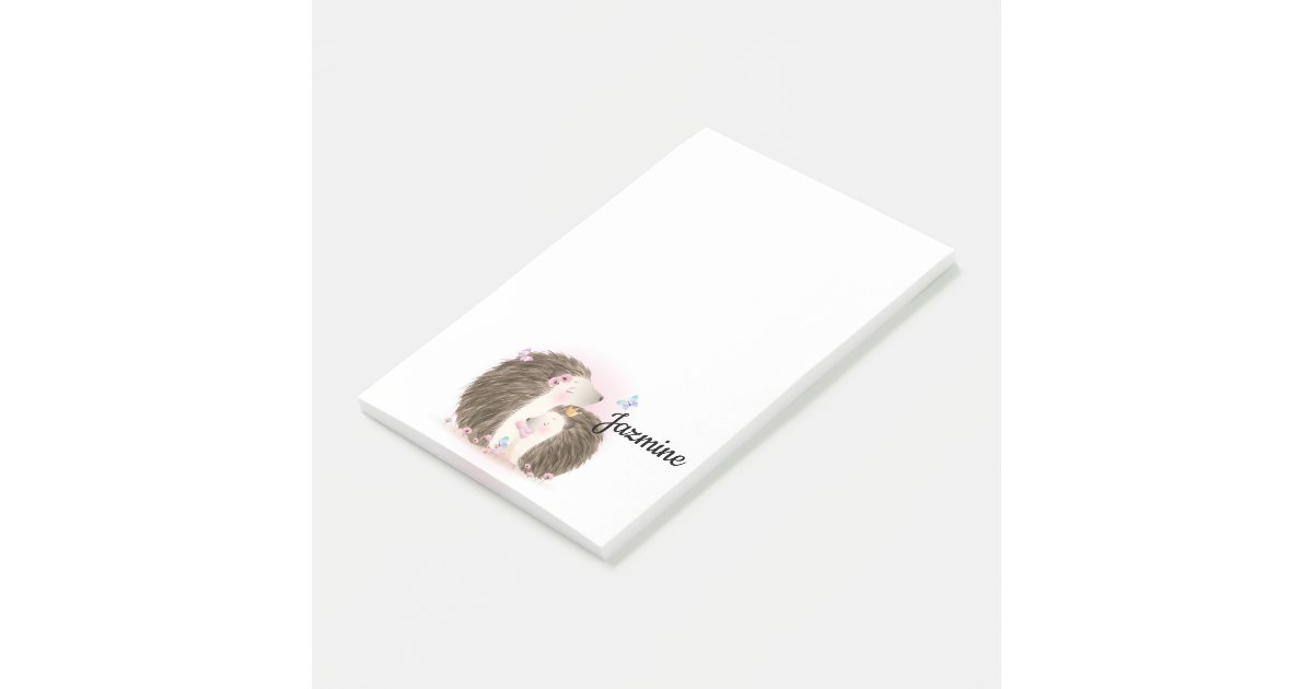 Cute Hedgehogs Post-it Notes | Zazzle