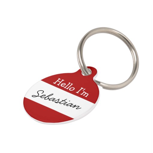 Cute Hello I am Name Tag Personalized ID | Zazzle