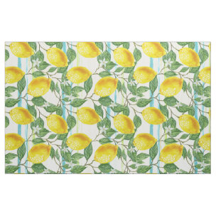 Cool Citrus Pattern Fabric | Zazzle
