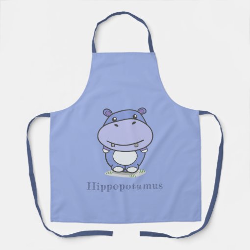 Cute Hippo Apron | Zazzle