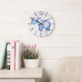 Cute Hippo Wall Clock | Zazzle