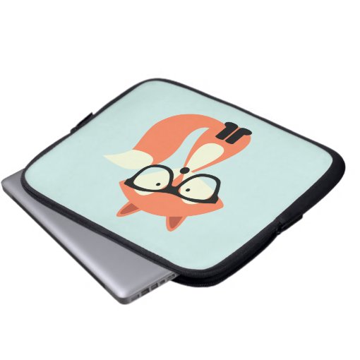 Cute Hipster Red Fox Laptop Sleeve | Zazzle