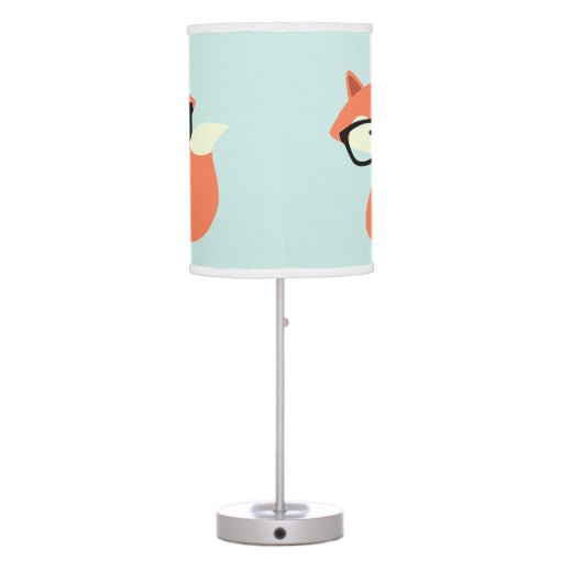 Cute Hipster Red Fox Table Lamp | Zazzle