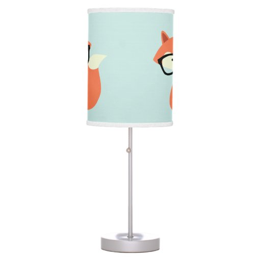 Cute Hipster Red Fox Table Lamp | Zazzle