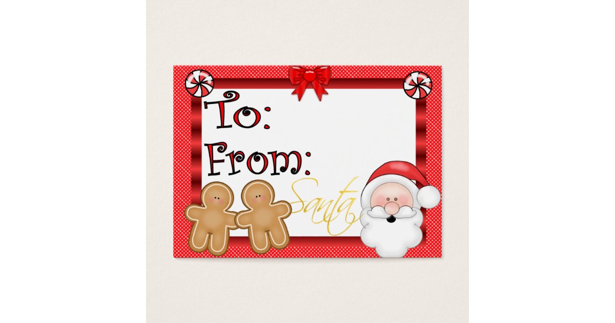 Cute Holiday Gift Tag | Zazzle