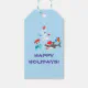 Cute Holiday Shark Gift Tags | Zazzle