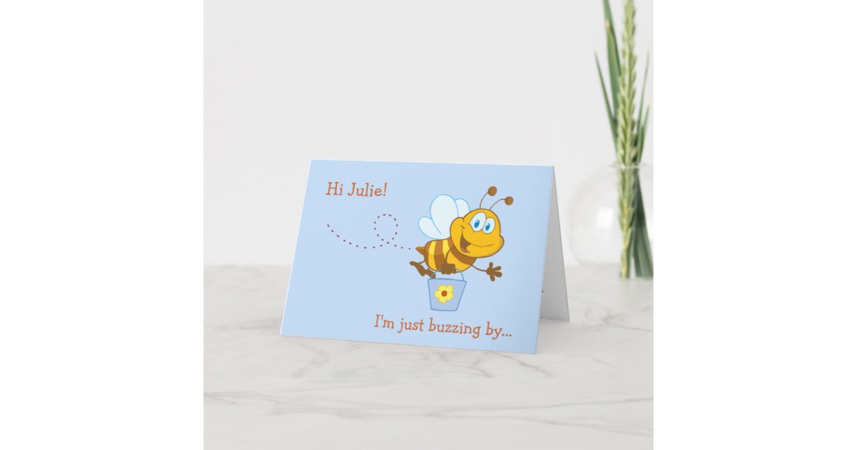 Cute Honey Bee Kid's Birthday Card | Zazzle